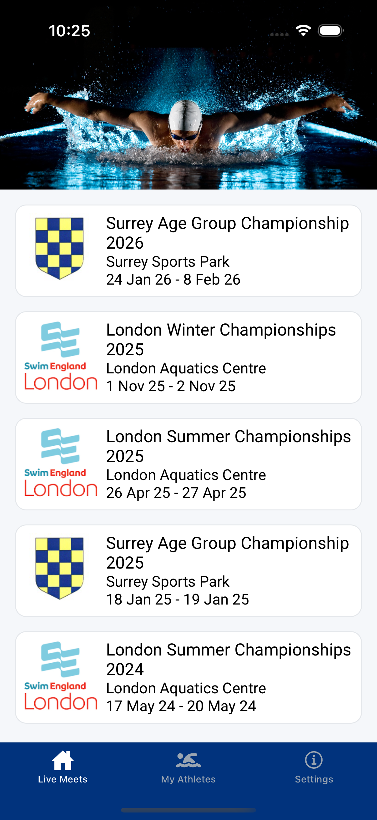 Swim Results
